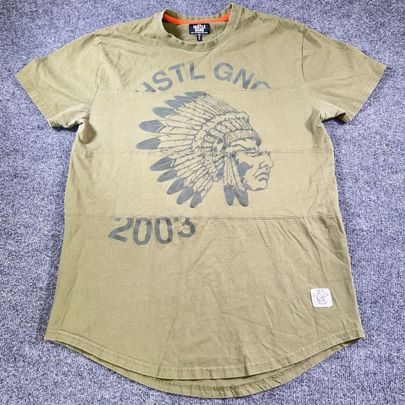 Hustle Gang | Shirts | Hustle Gang Tshirt Men Xl Green Native American ...